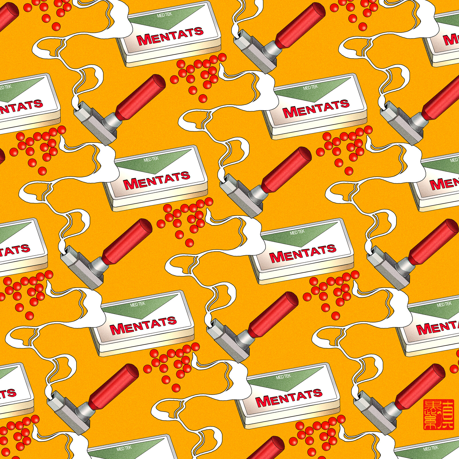 MakkuroMurasaki - Delirium - Fallout pattern design