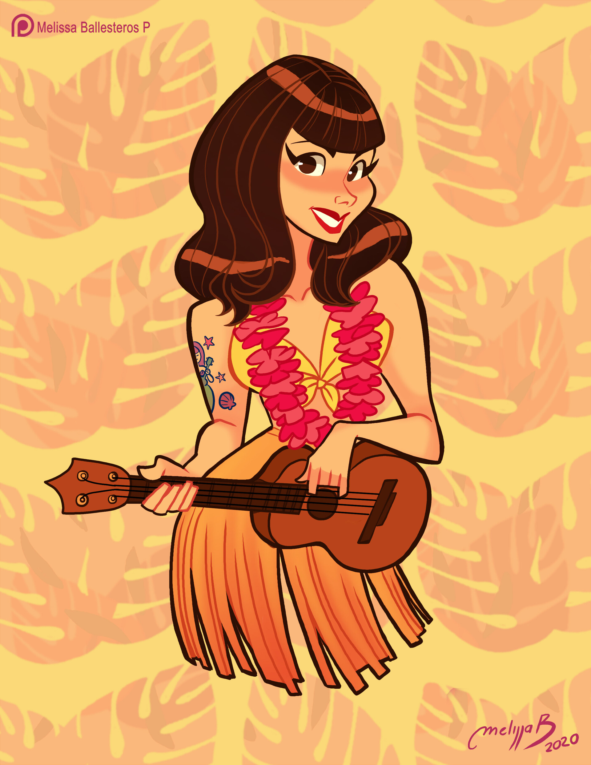 ArtStation - hawaiian tiki girl