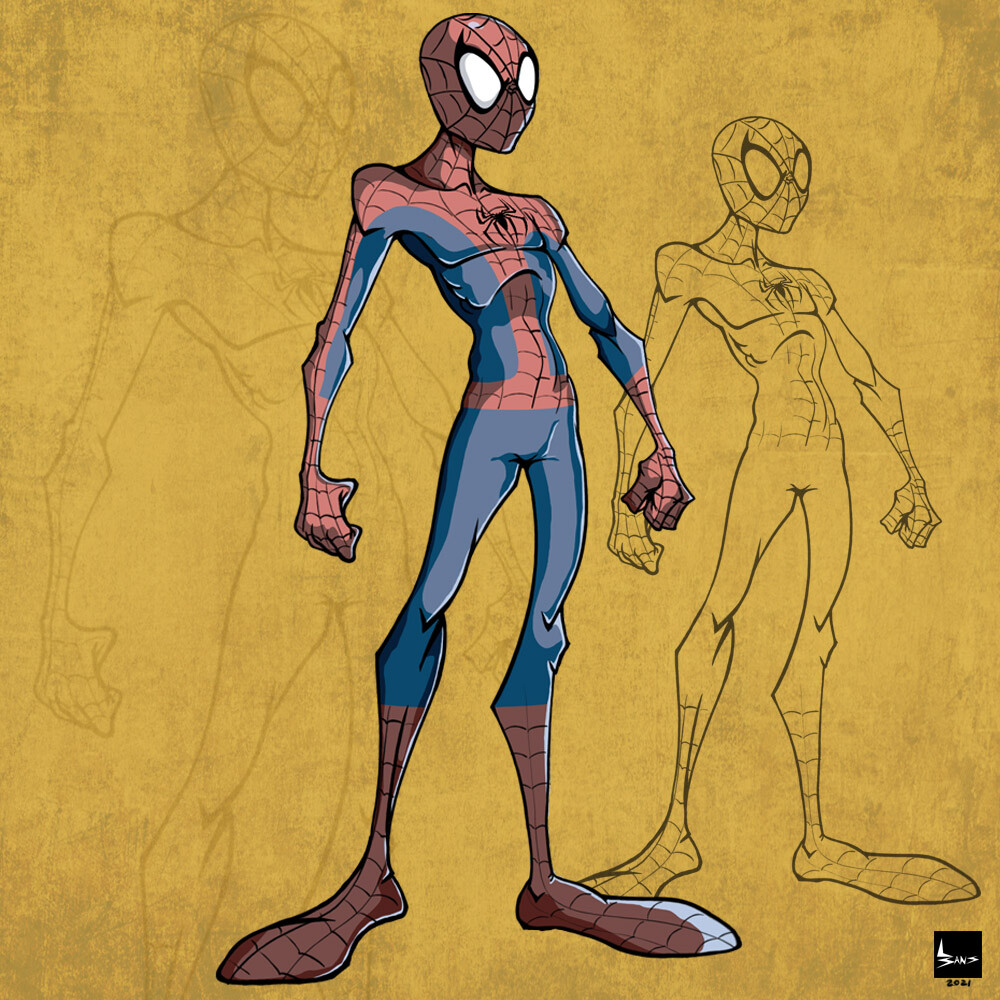 ArtStation - Spider-man cartoon