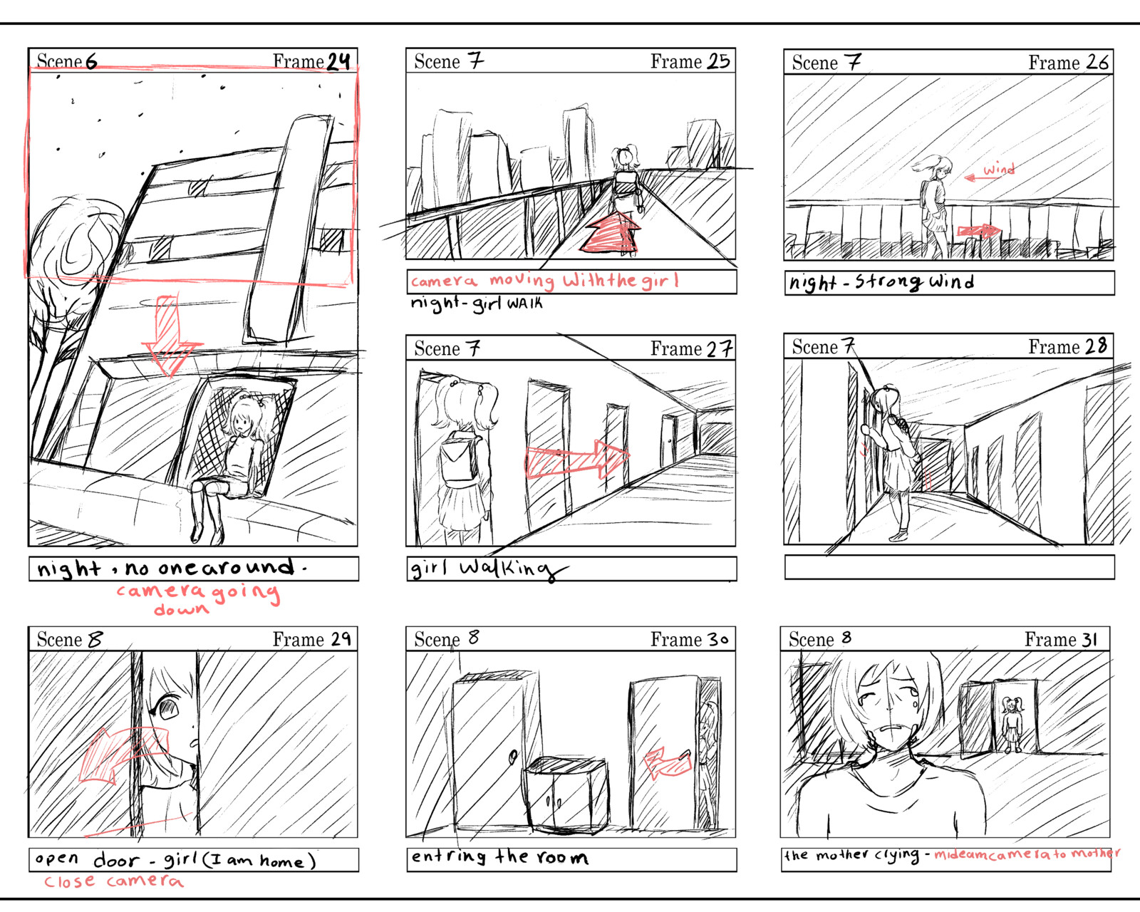 Roa Alshattle - short storyboard ( normal day ? )