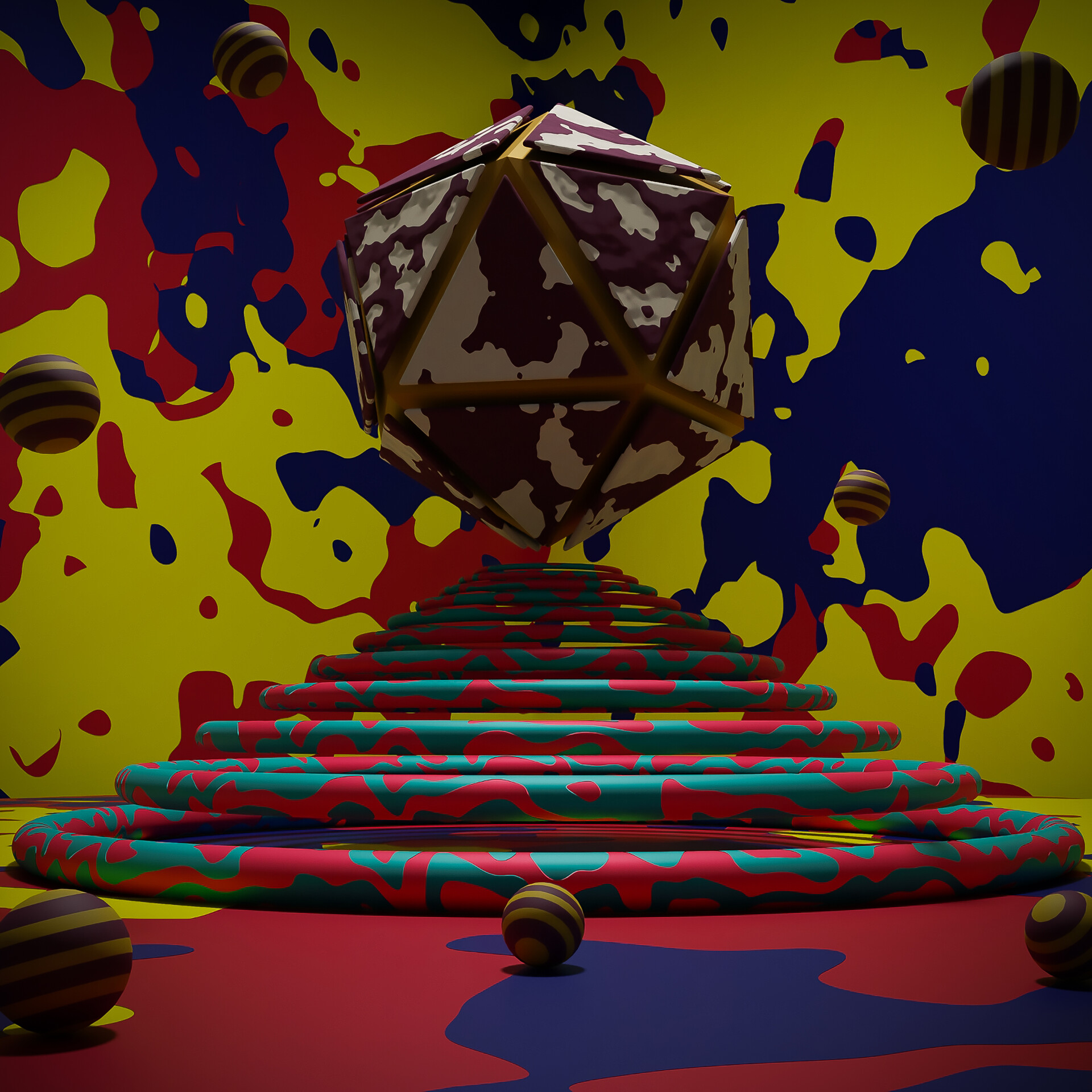 ArtStation - Abstract (chaotic colors)