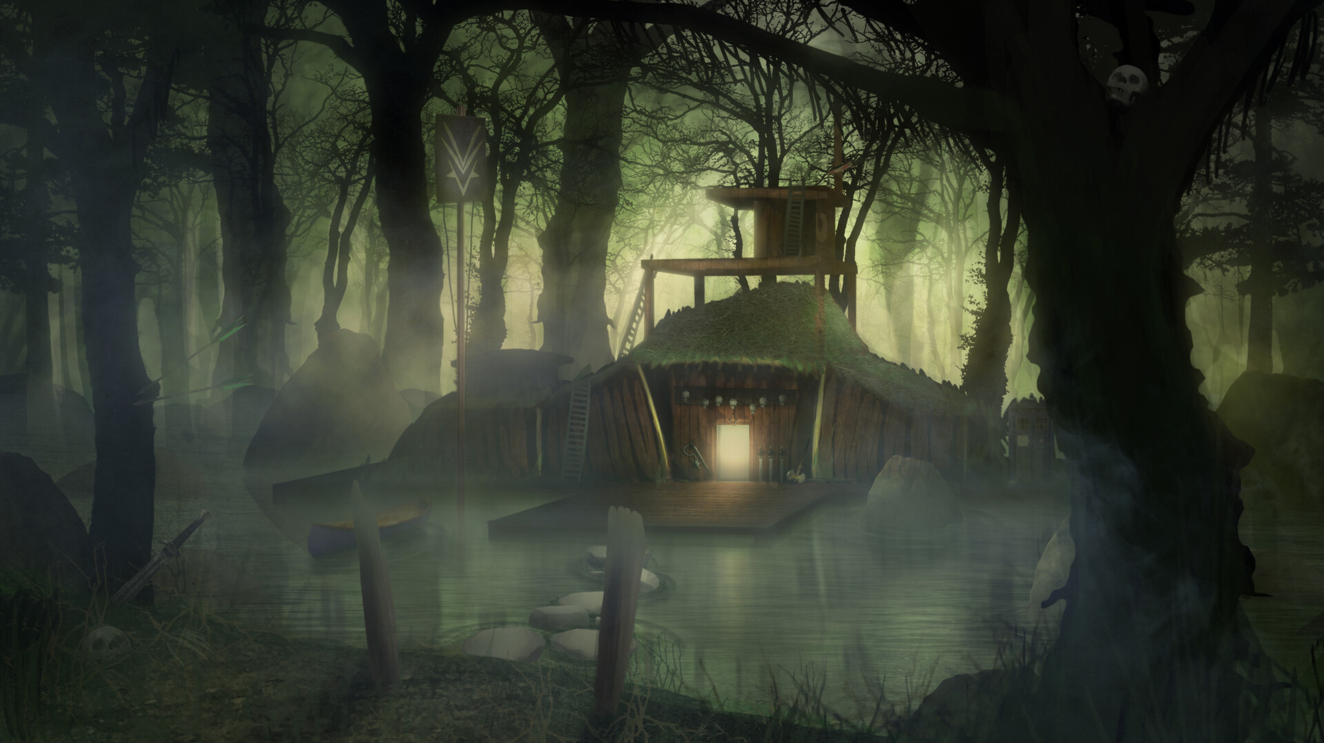 ArtStation - Bog Dwelling