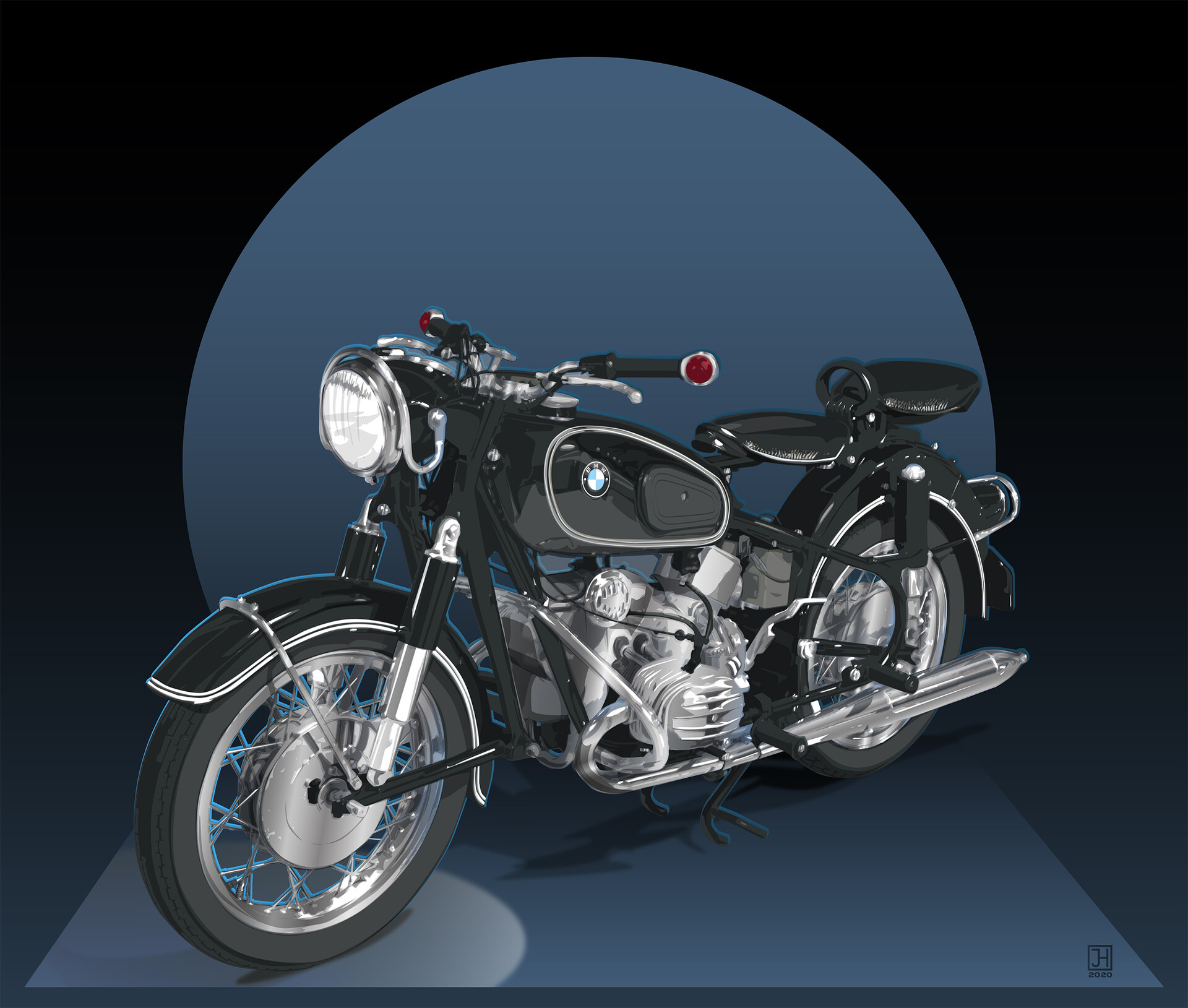 ArtStation - 1967 BMW R50