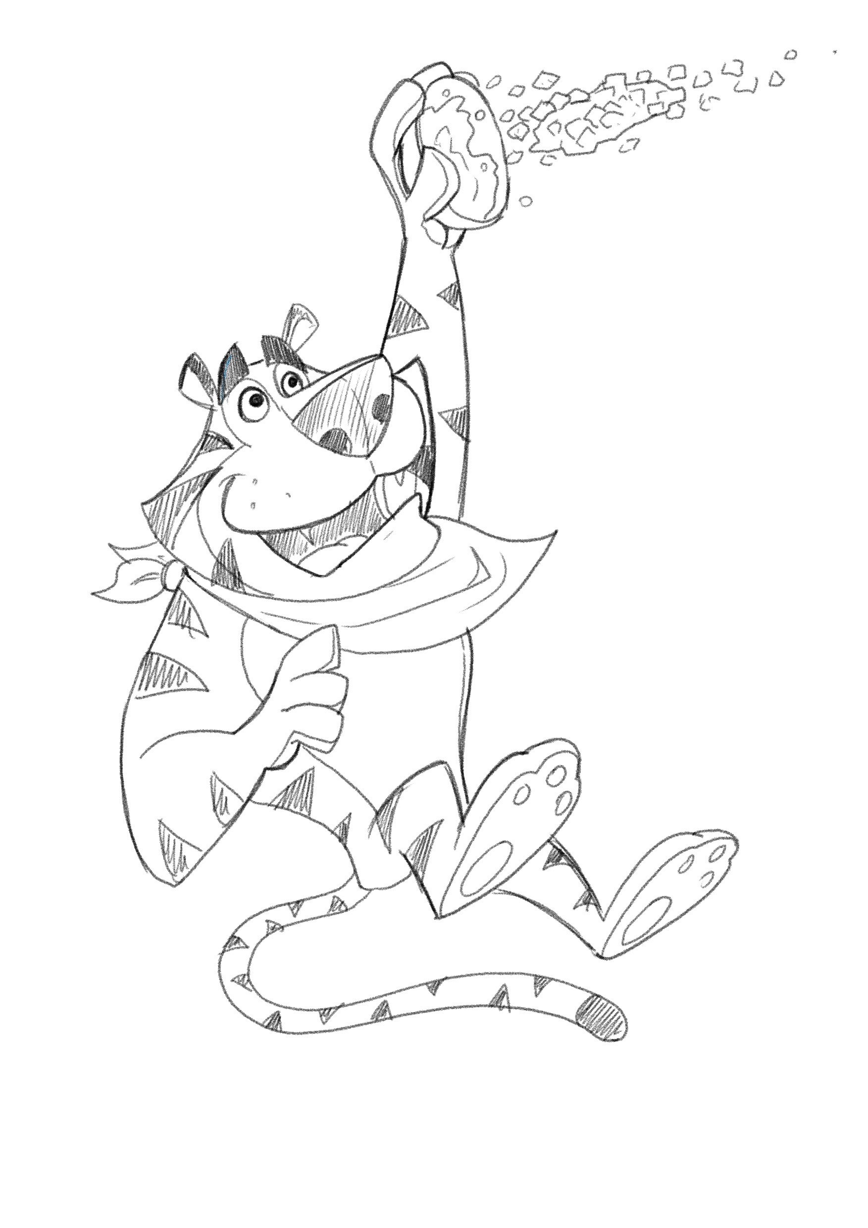 tony the tiger coloring page printable