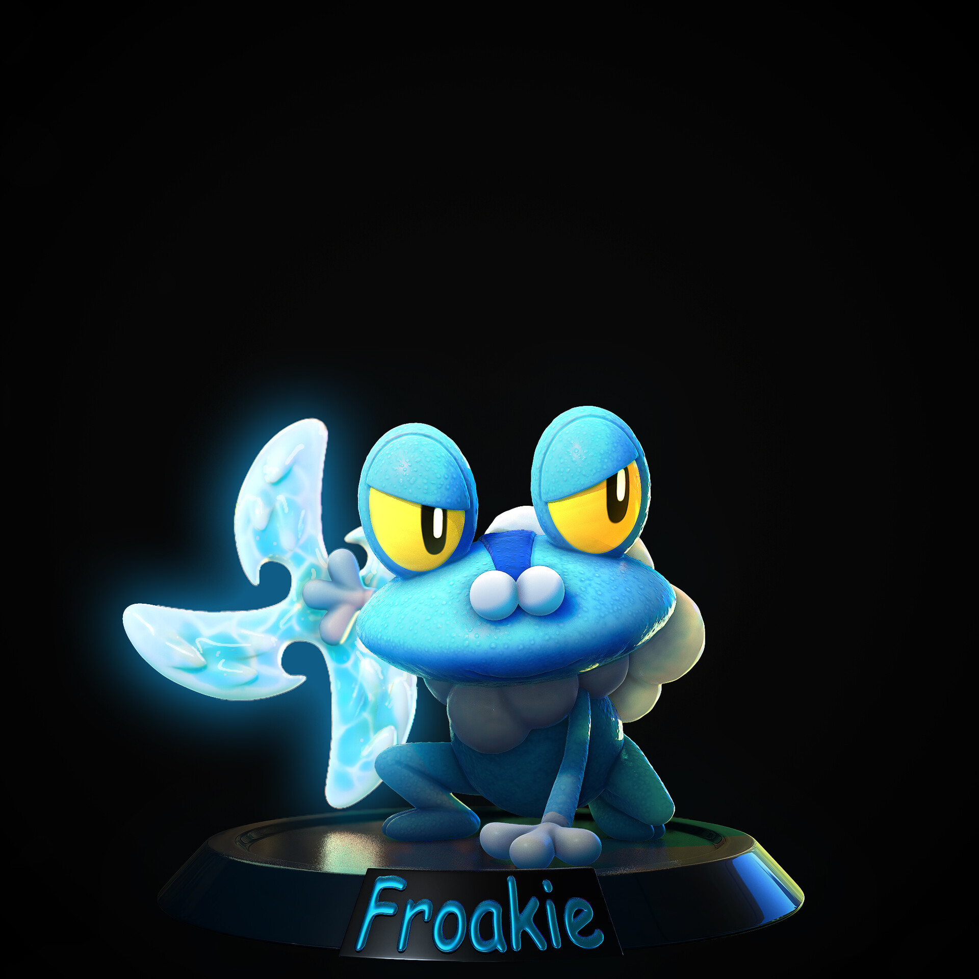 ArtStation - Pokeymon Froakie