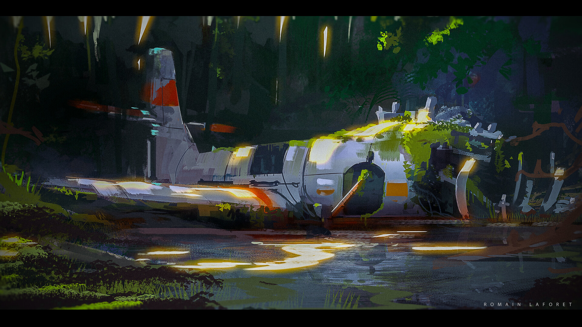 ArtStation - wrecked plane