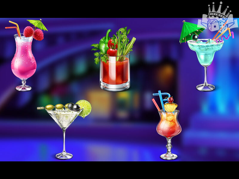 ArtStation - Cocktail's Themed slot game - Set of slot symbols design