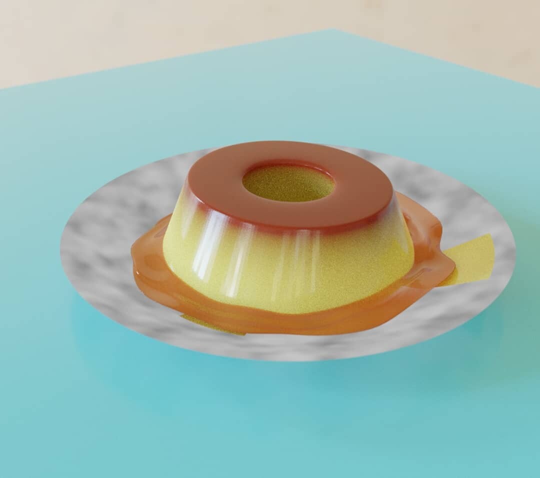 ArtStation - Pudding modeling study