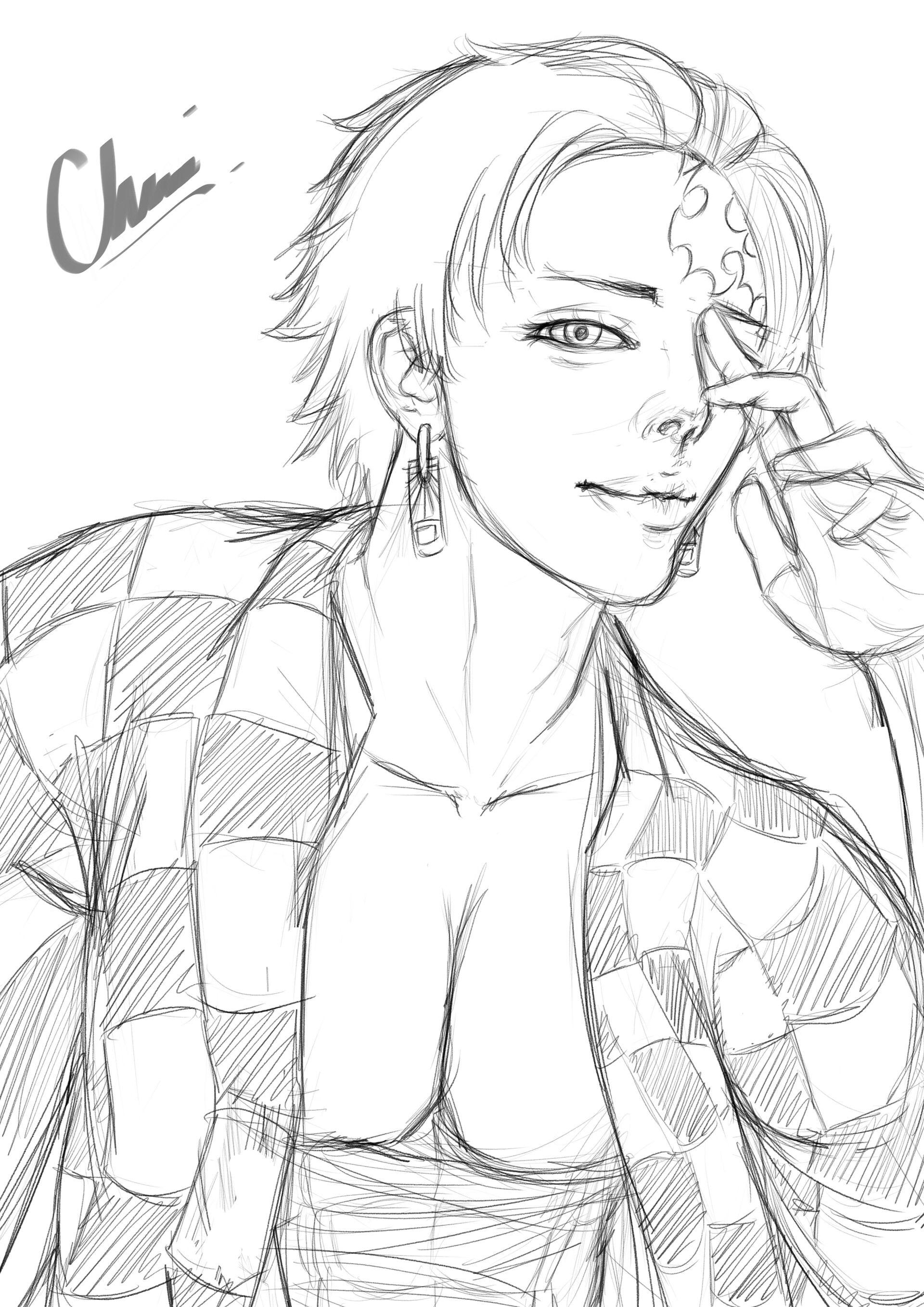 ArtStation - Tanjiro Sketch
