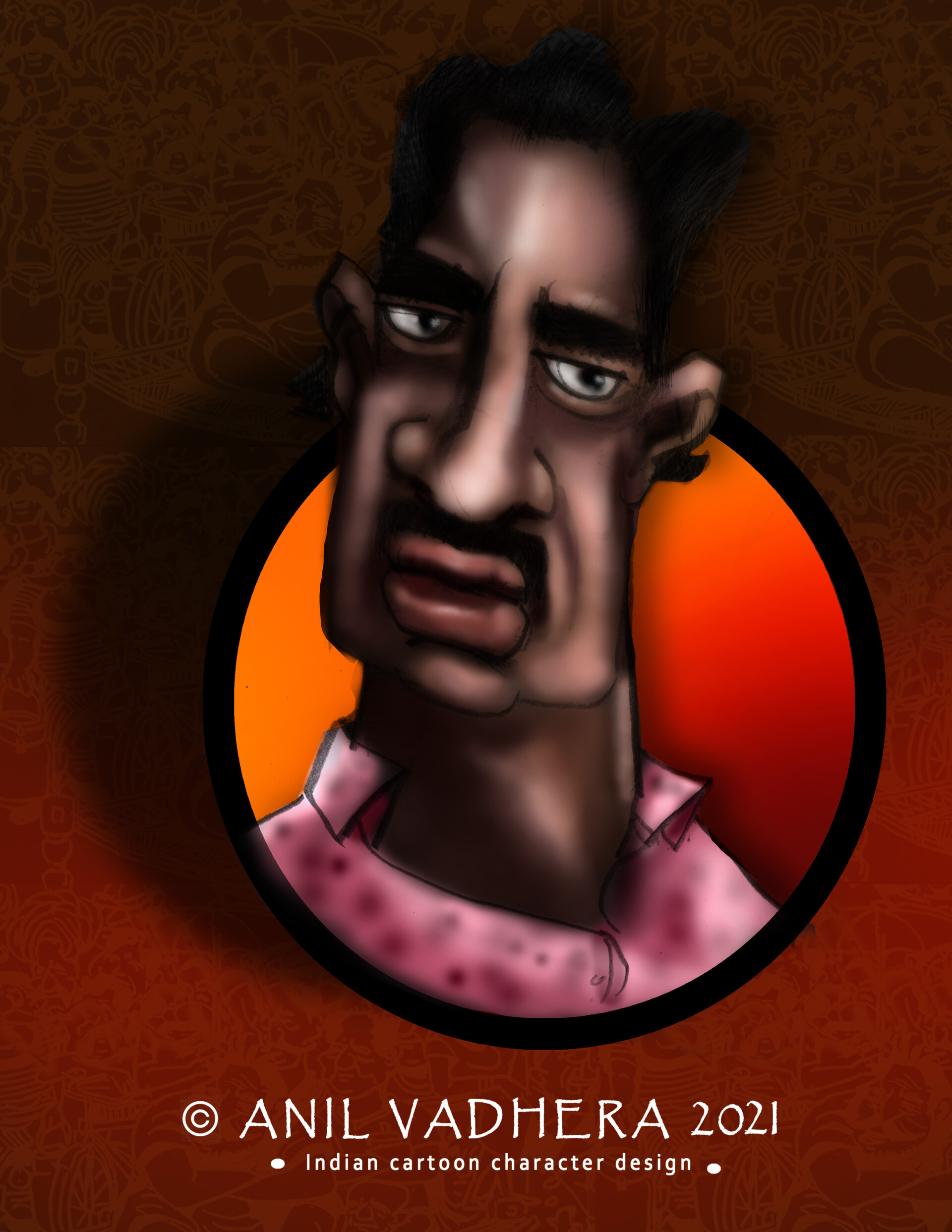 ArtStation - Indian Common Man Cartoon Character