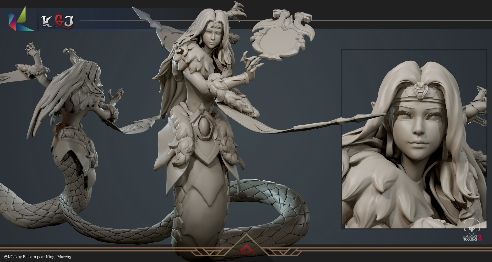 ArtStation - Snake girl