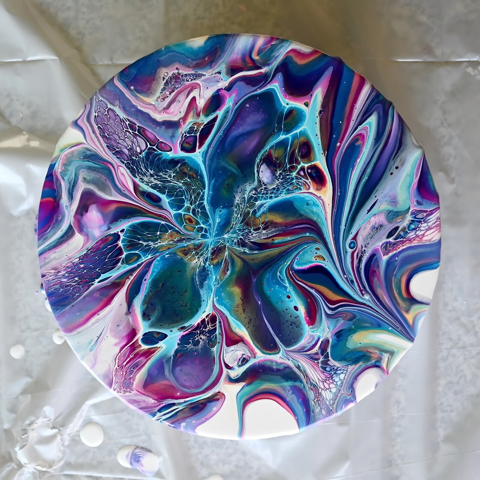 Fiona Art - Blooming ~ I'm still practising ~ Fluid art painting ...