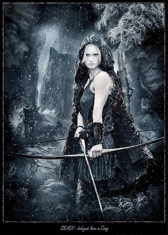 skadi goddess of winter and the hunt