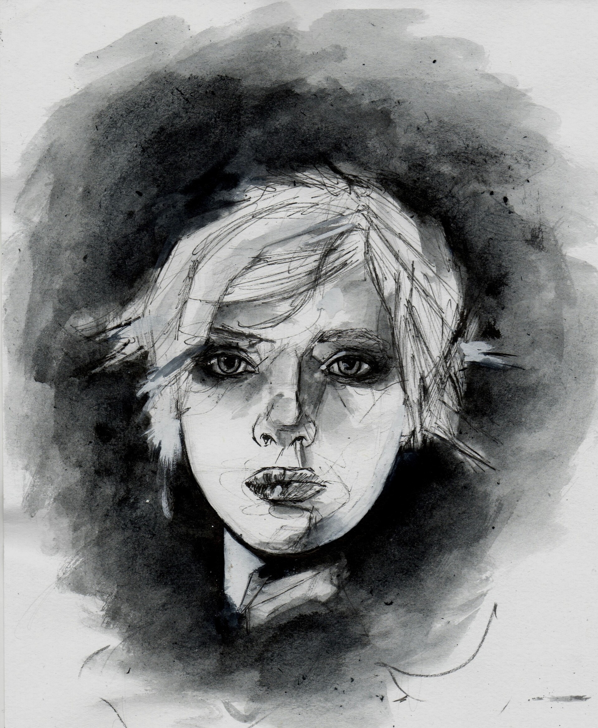 ArtStation - Ink portrait