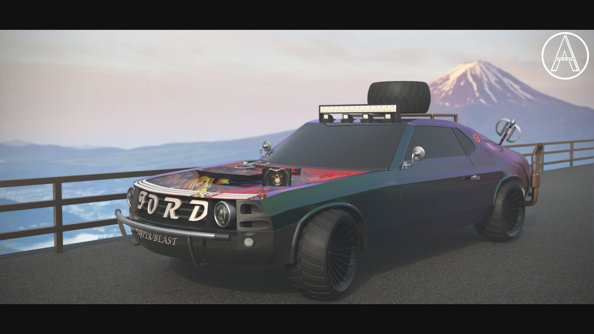 ArtStation - Full Customized FORD Mustang car