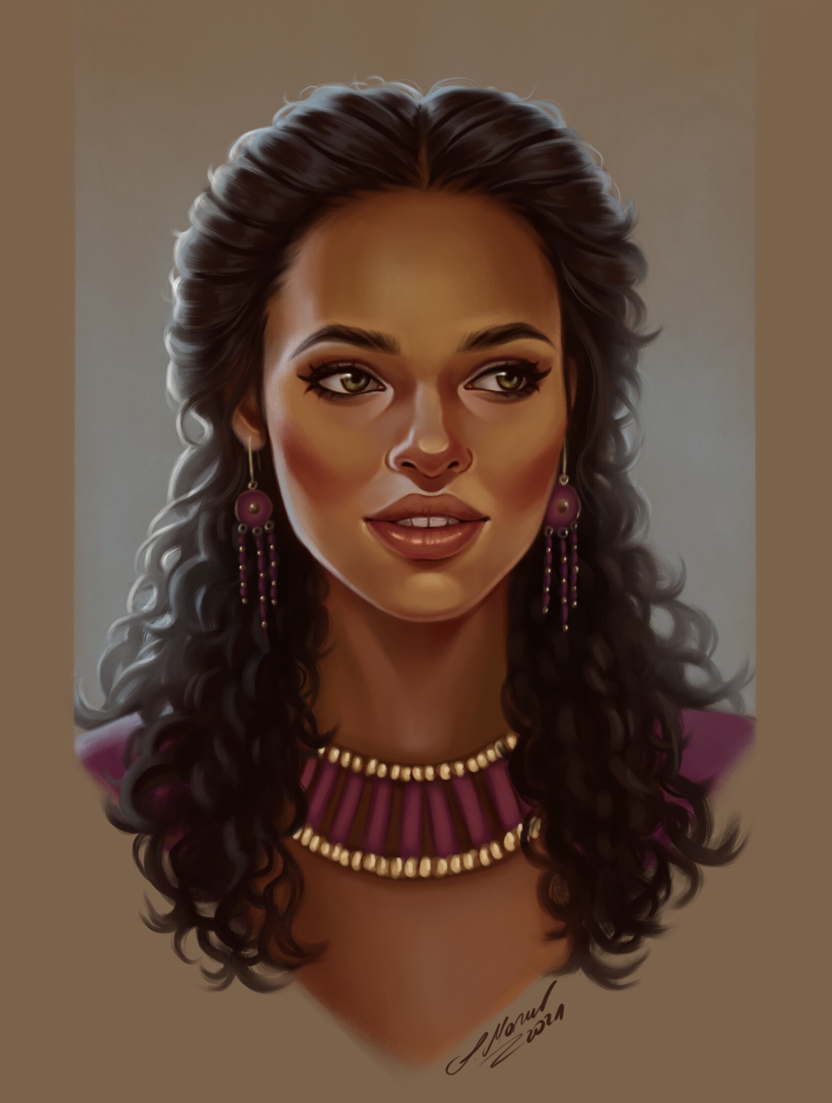 ArtStation - Stylized portrait study