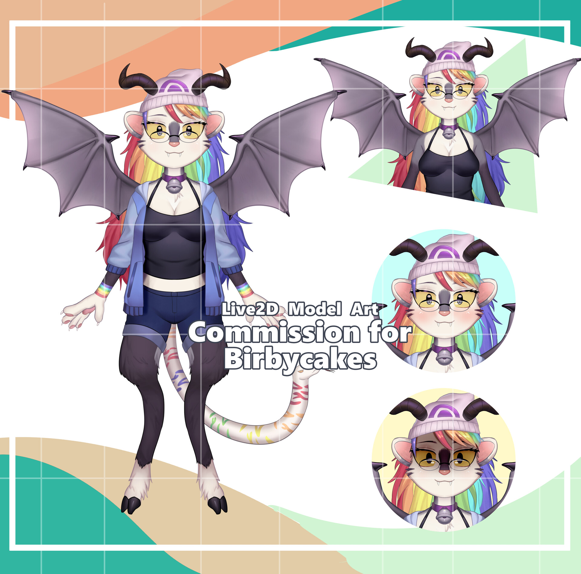 ArtStation - LIve2D model art commissions