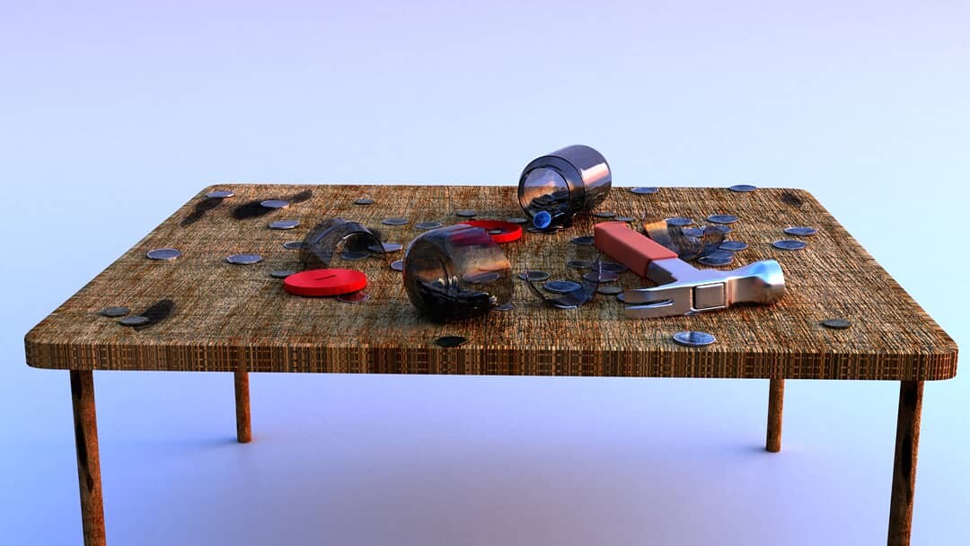 ArtStation - Coins on the table