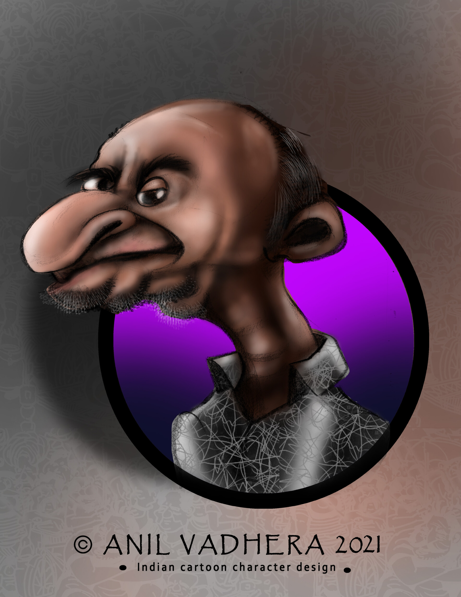 ArtStation - Indian Common Man Cartoon Character