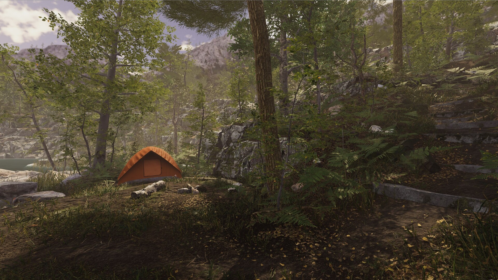 ArtStation - Secluded Forest Campsite