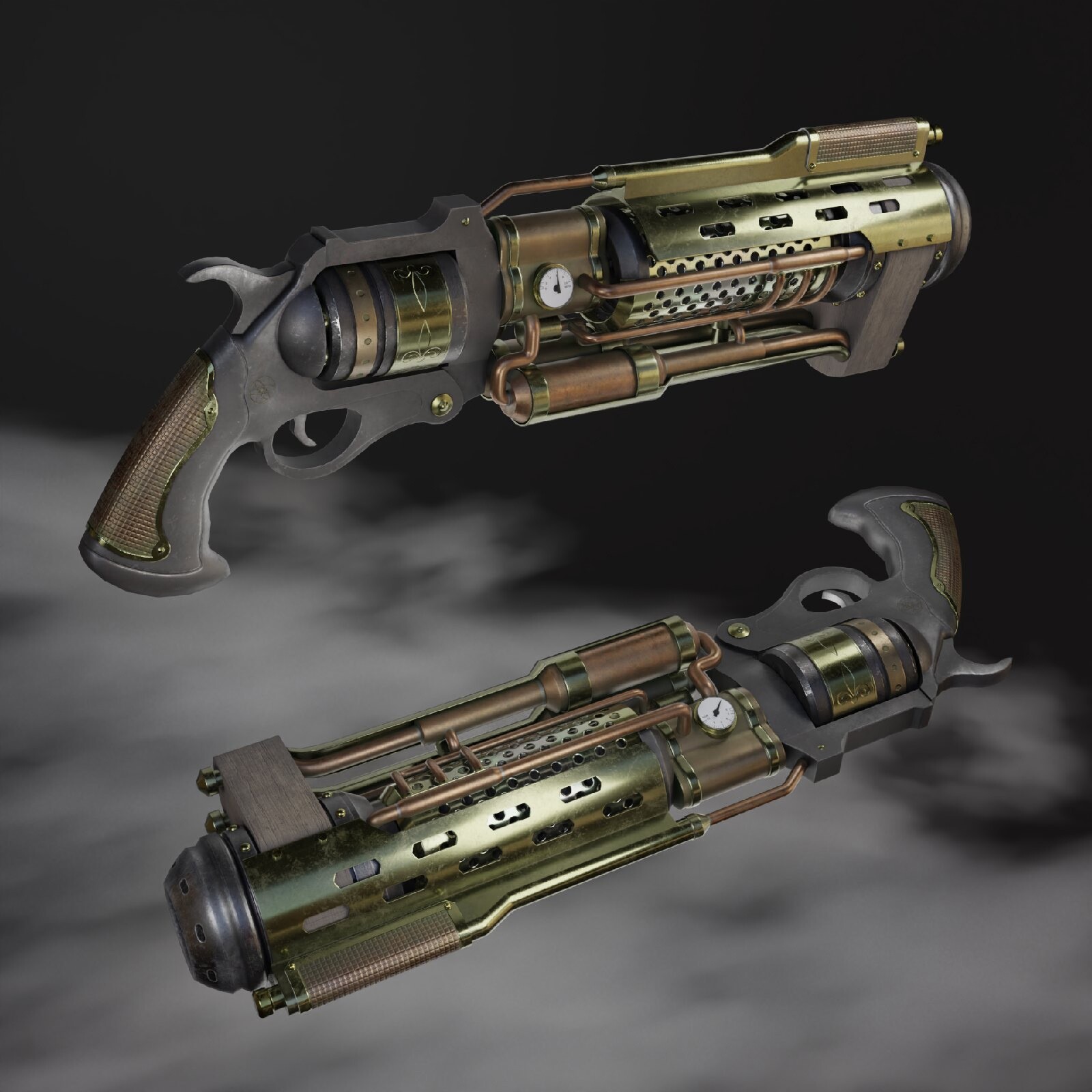 ArtStation - steampunk gun