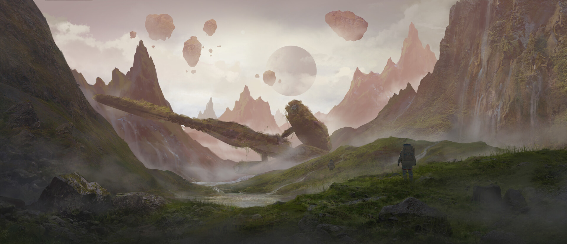 ArtStation - Falling spaceship