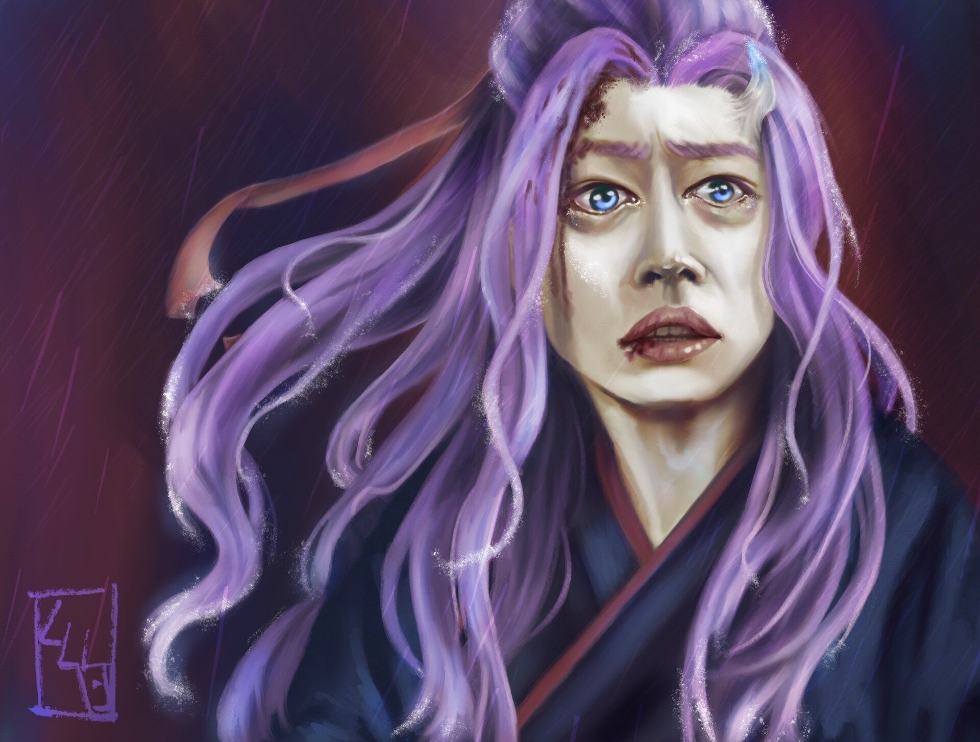 ArtStation - One-horned yokai