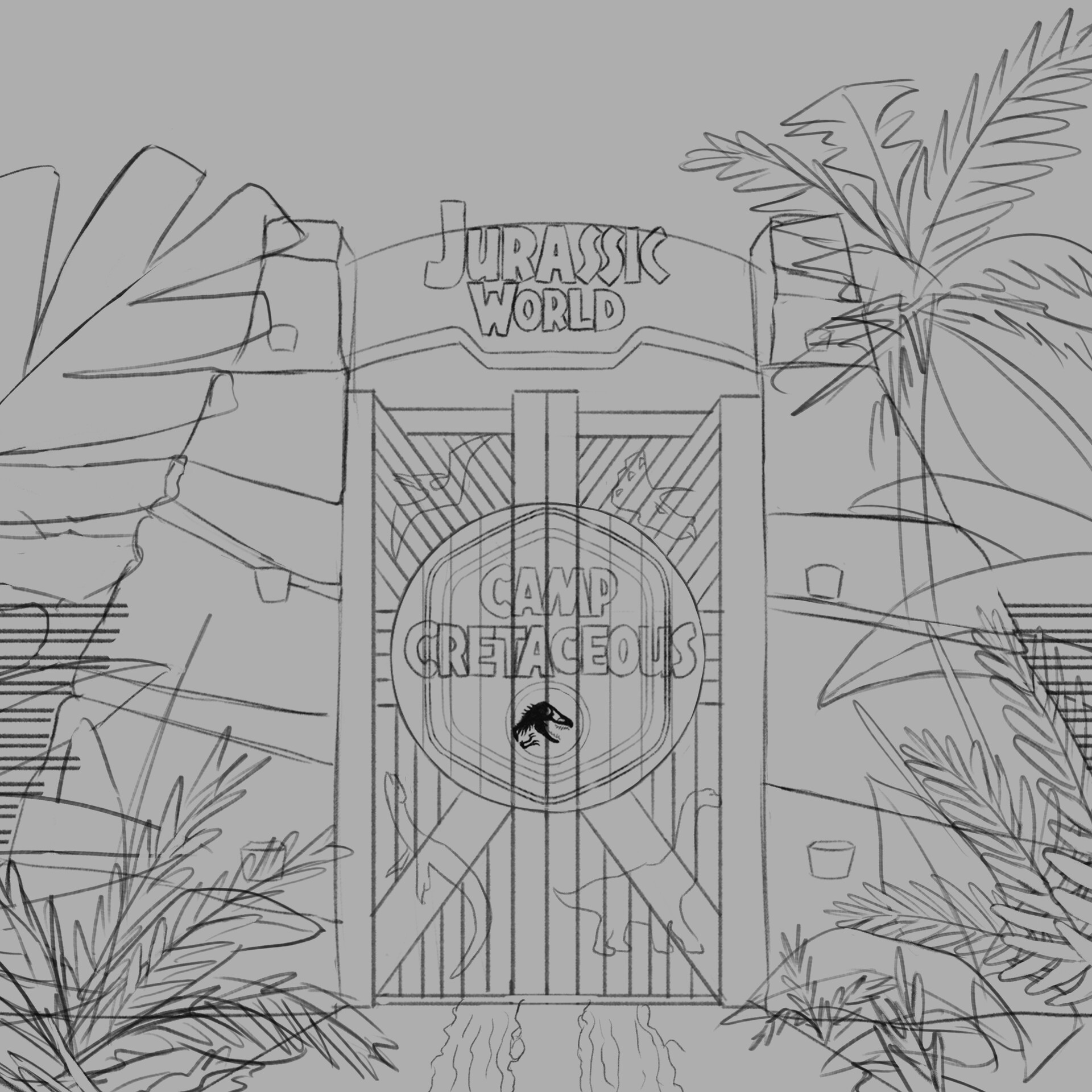 jurassic world camp cretaceous coloring pages printable