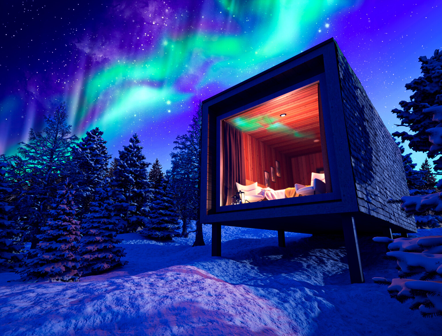 ArtStation - Cold Environment Lighting Practice