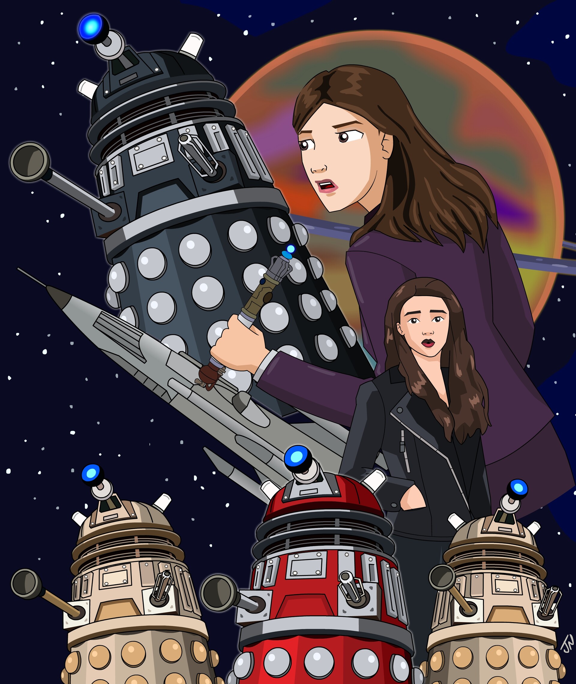 ArtStation - Doctor Who Fanfic Cover