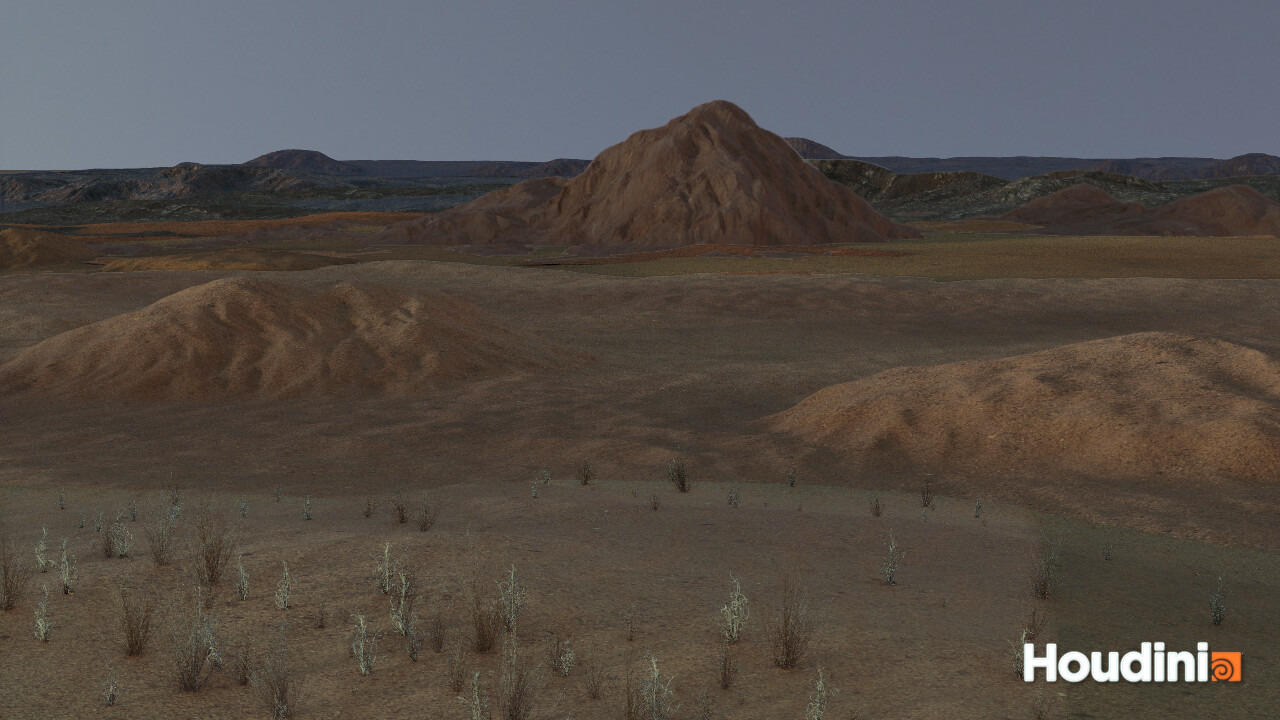 ArtStation - Dessert 3D ENvironment