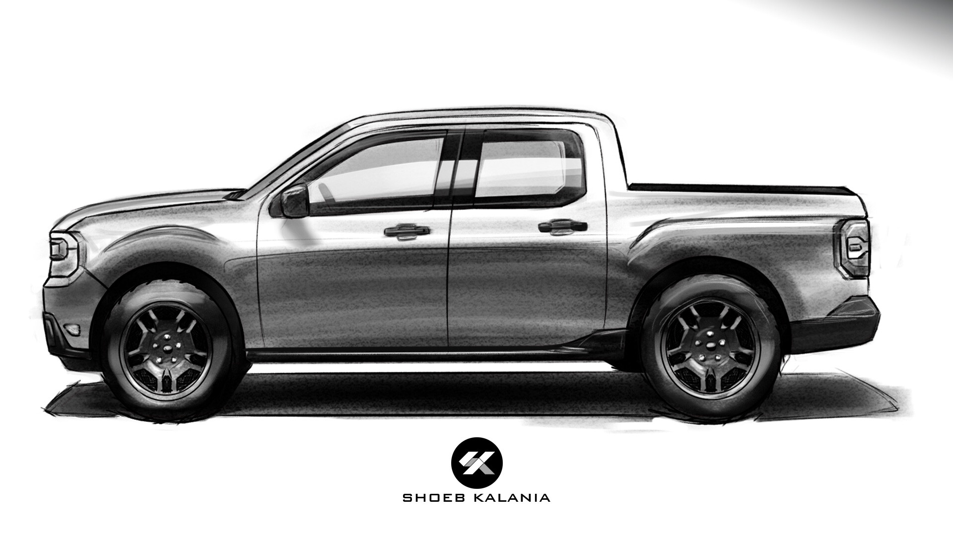 ArtStation - All-New Ford Maverick Pickup Sketch
