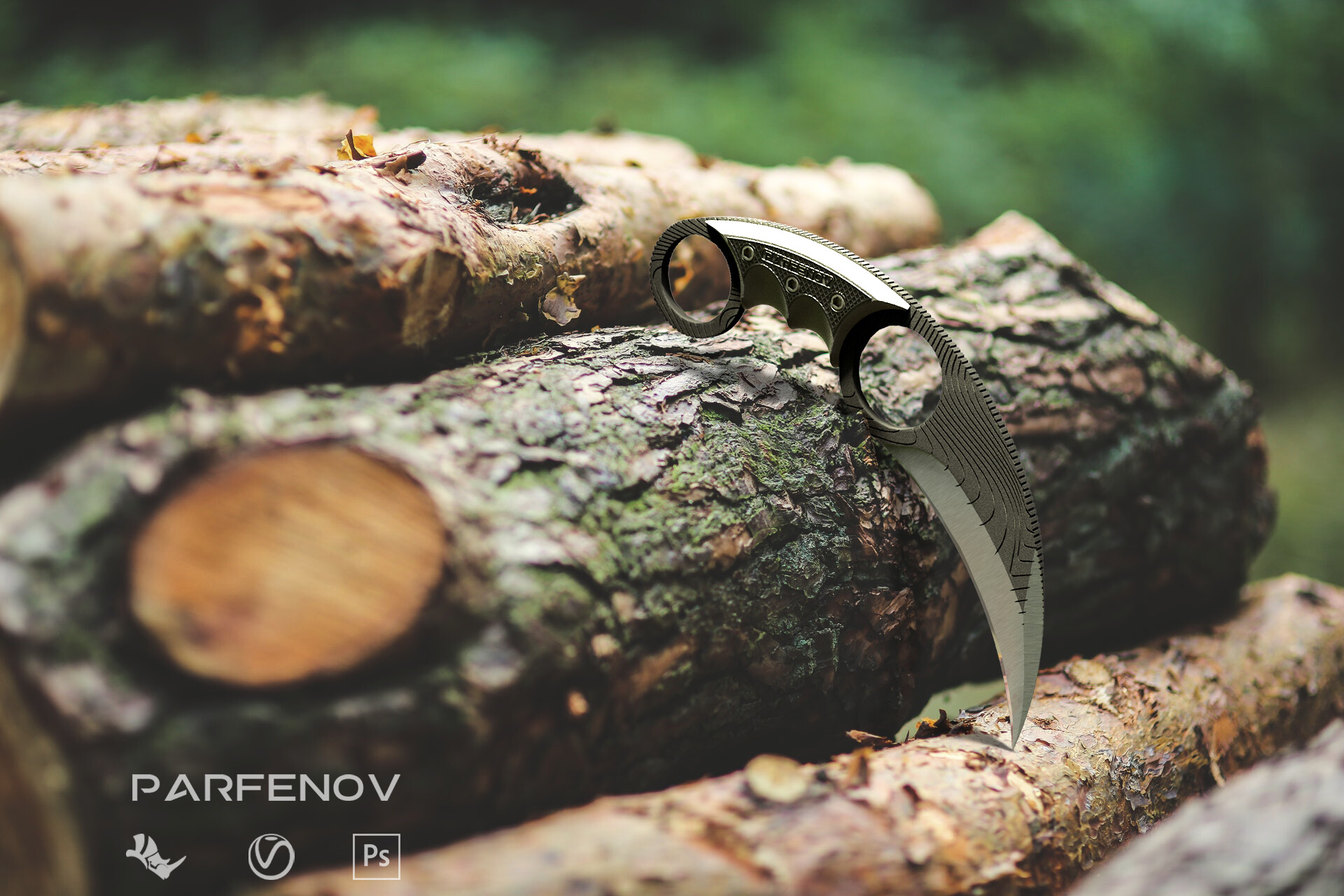 ArtStation - Karambit knife concept