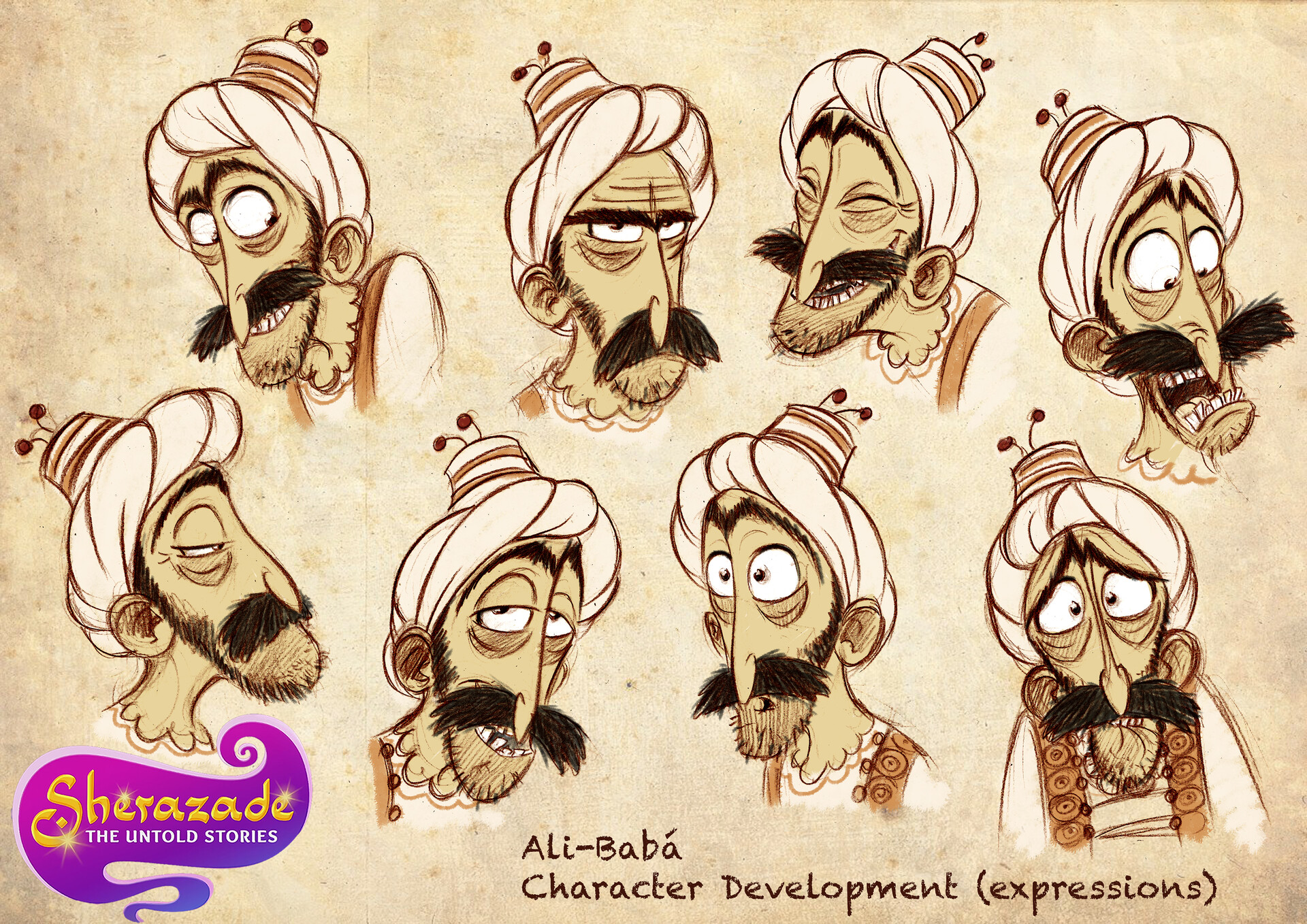 ArtStation - "Ali-Babá" Character Development expressions (for Hahn ...