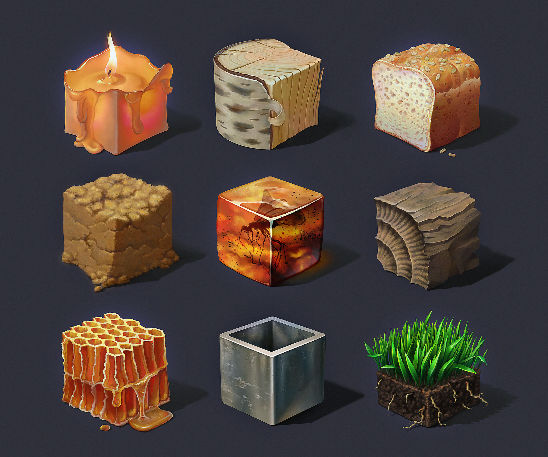 ArtStation - Material studies