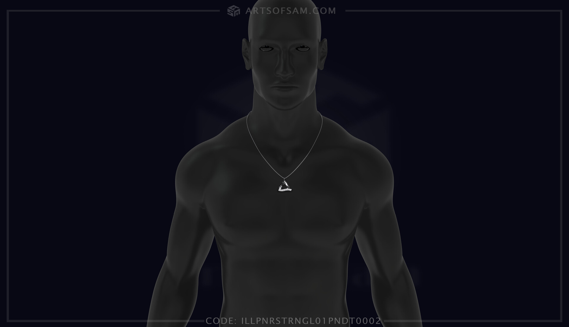 Arts Of Sam - Penrose triangle Diamond Pendant | 3D cad for print ...