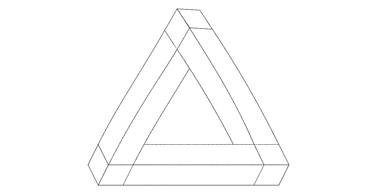 Arts Of Sam - Penrose triangle Diamond Pendant | 3D cad for print ...