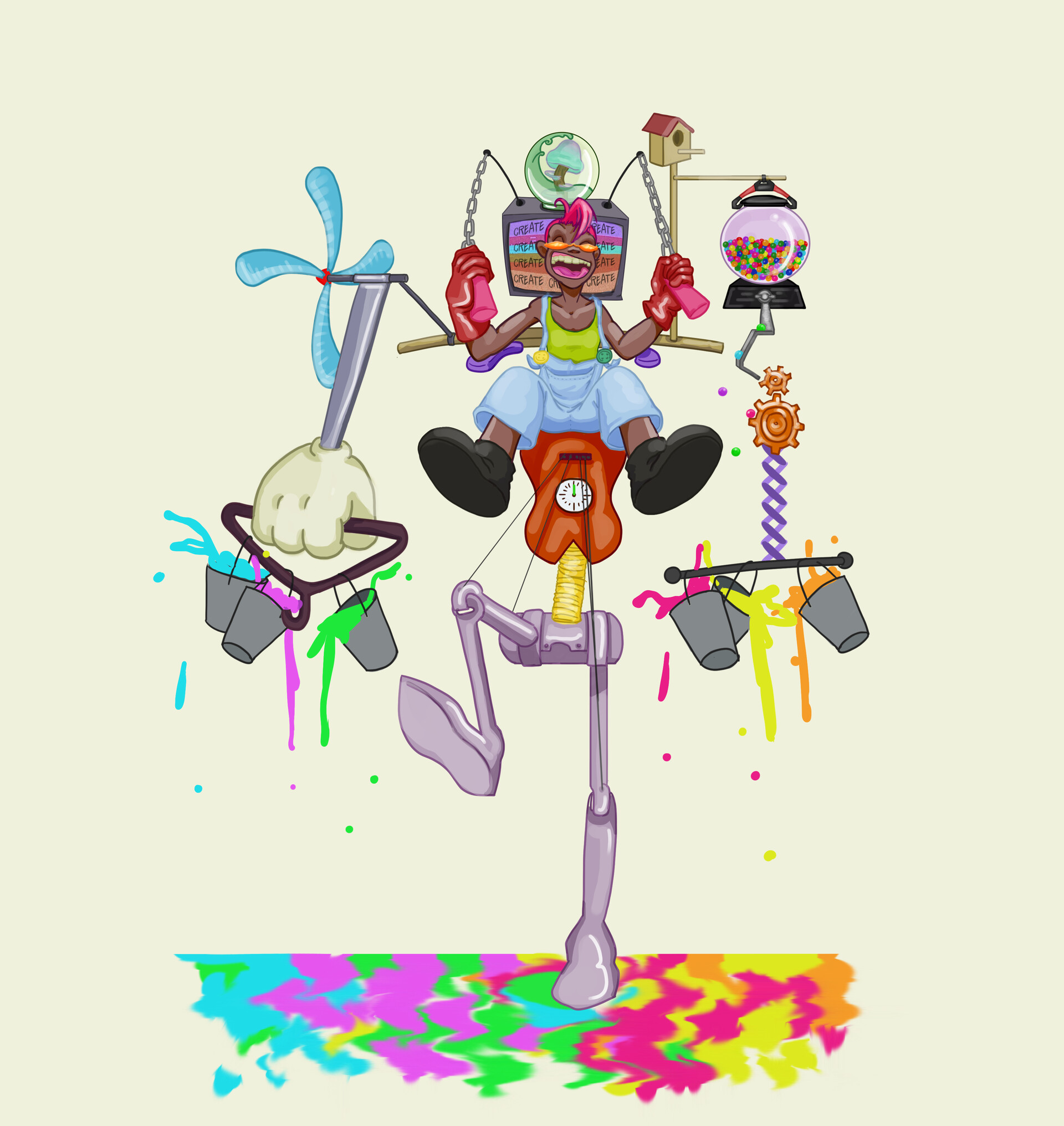 ArtStation - Walking the Machinery