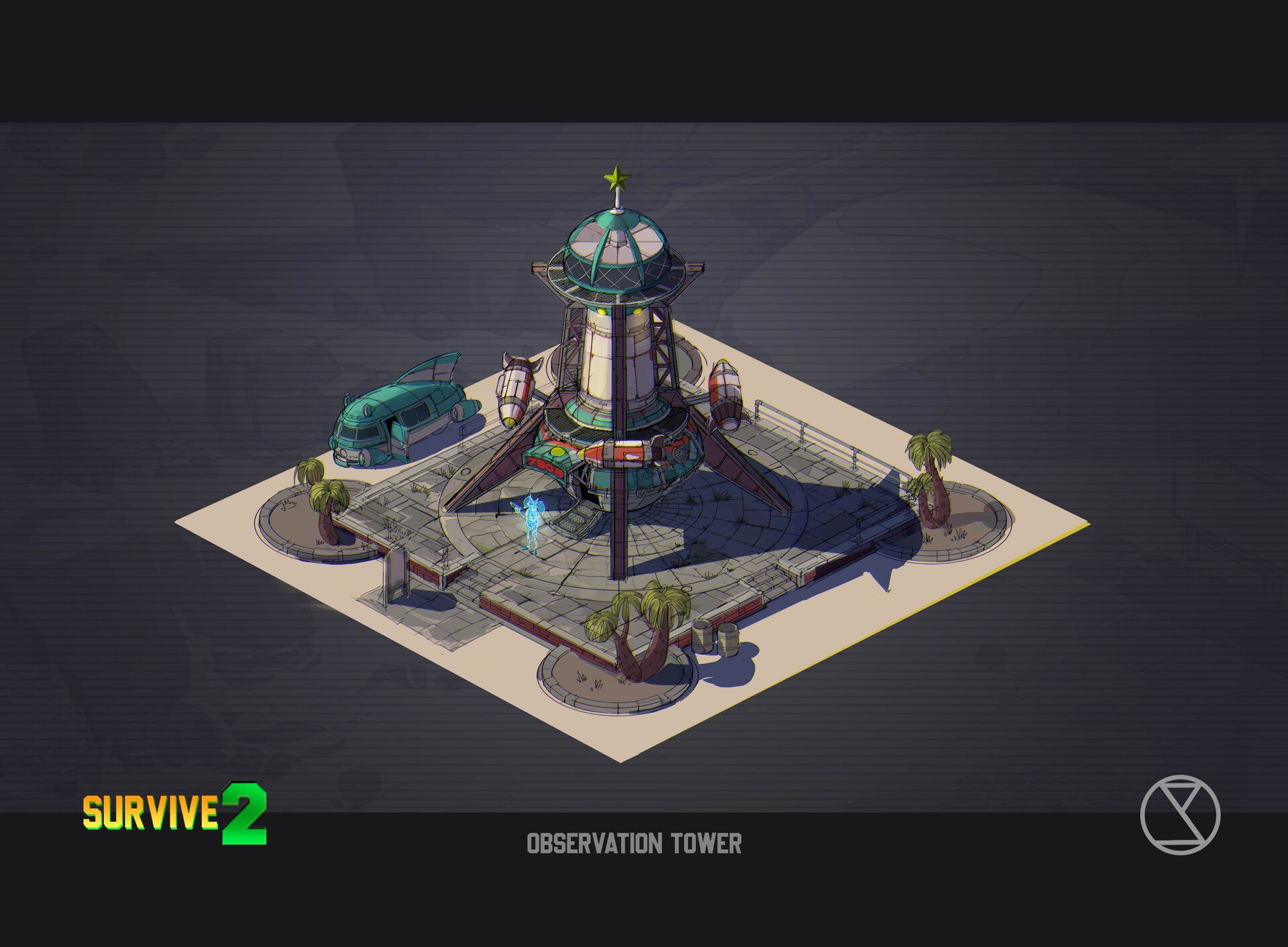 ArtStation - Building concept designs OBSERVATION-TOWER