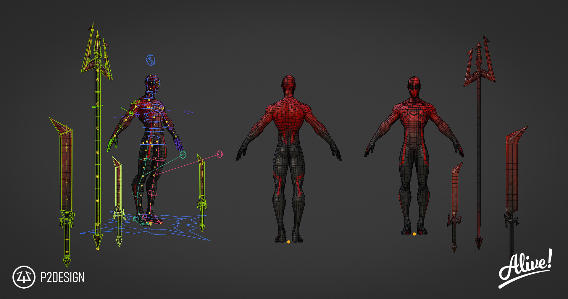 Pierrick PICAUT - Trident - Alive! character rig