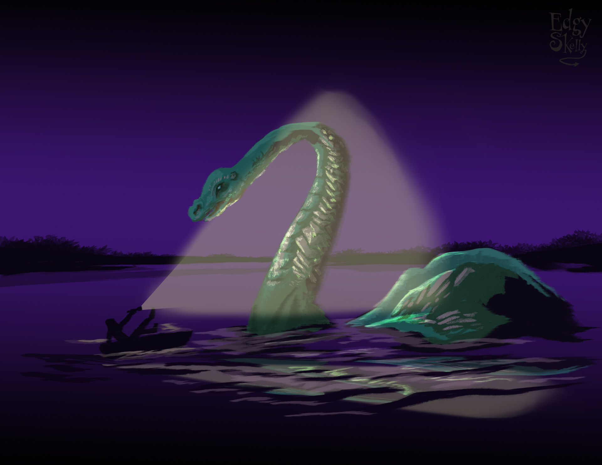 ArtStation - Loch Ness Sighting