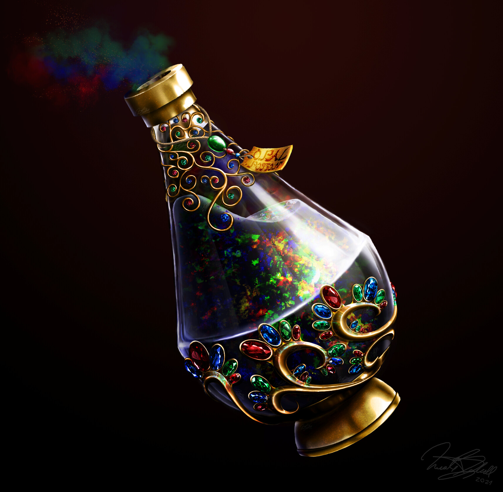 ArtStation - Props: Opal Potion