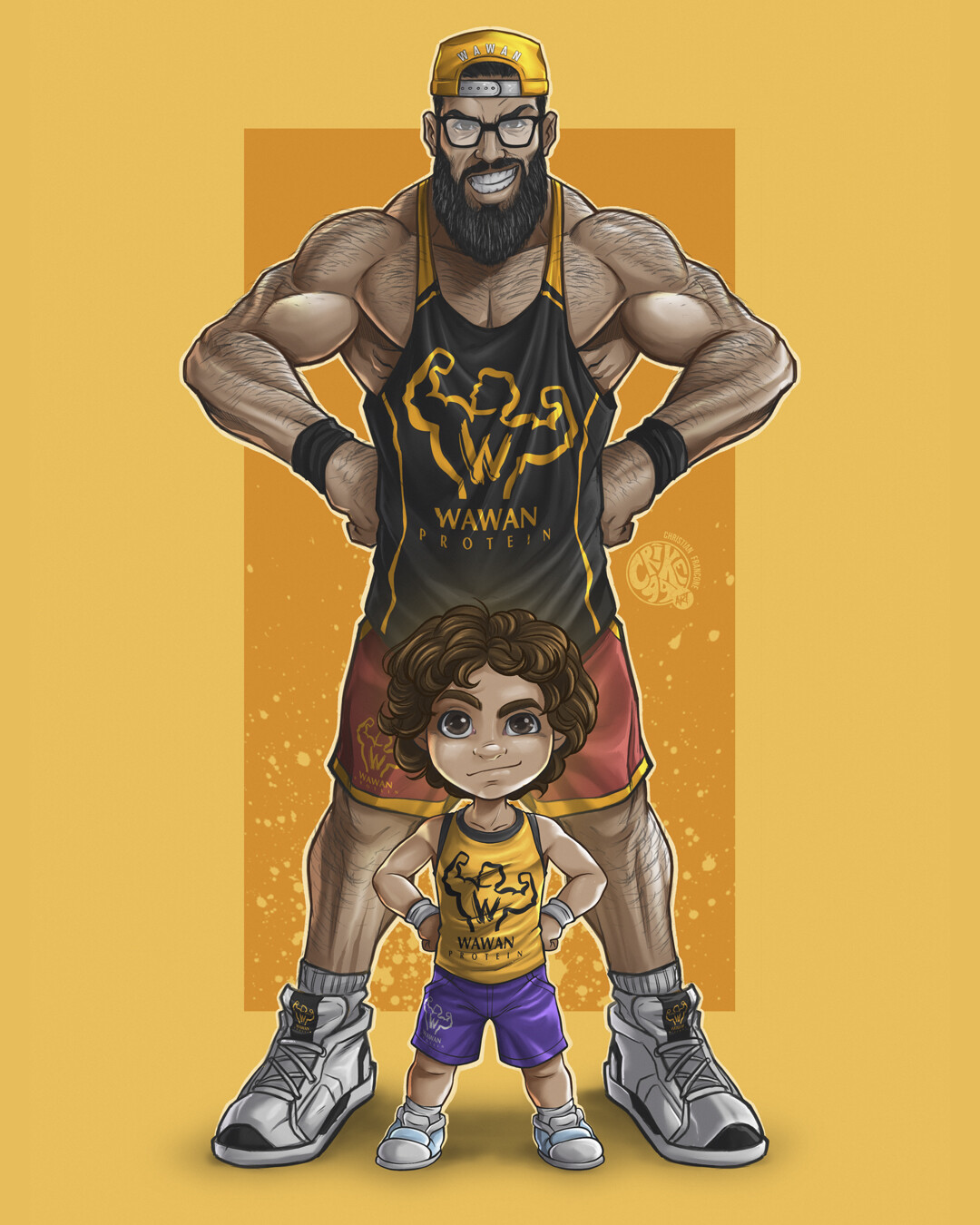 ArtStation - COMMISION ART - WAWAN and KID - 2020