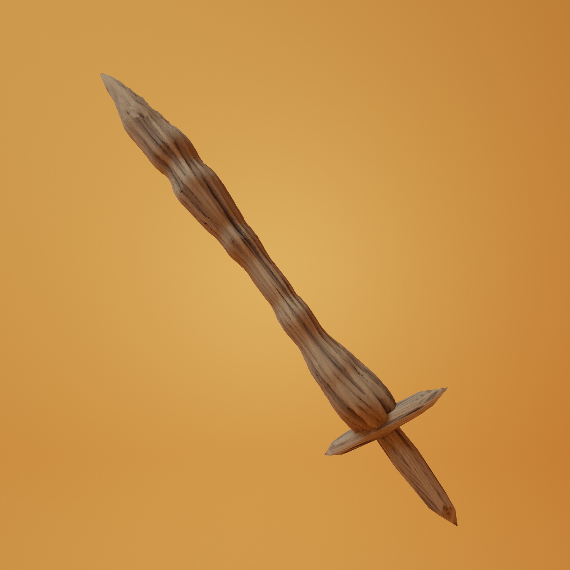 ArtStation - a very very sharp wooden sword