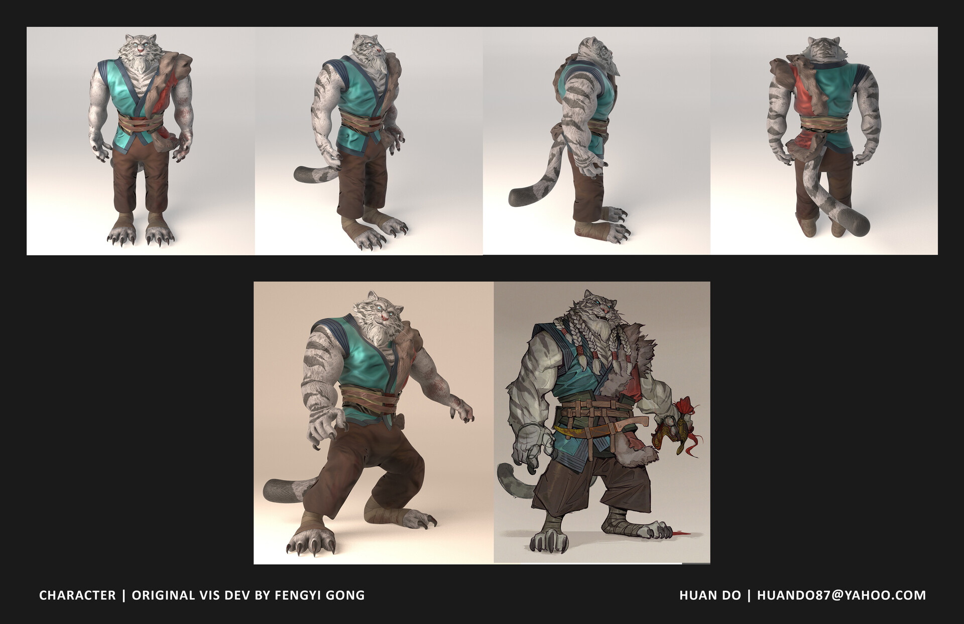 Huan Do - 3D Model Tiger Warrior by Huan Do | Original Concept by ...