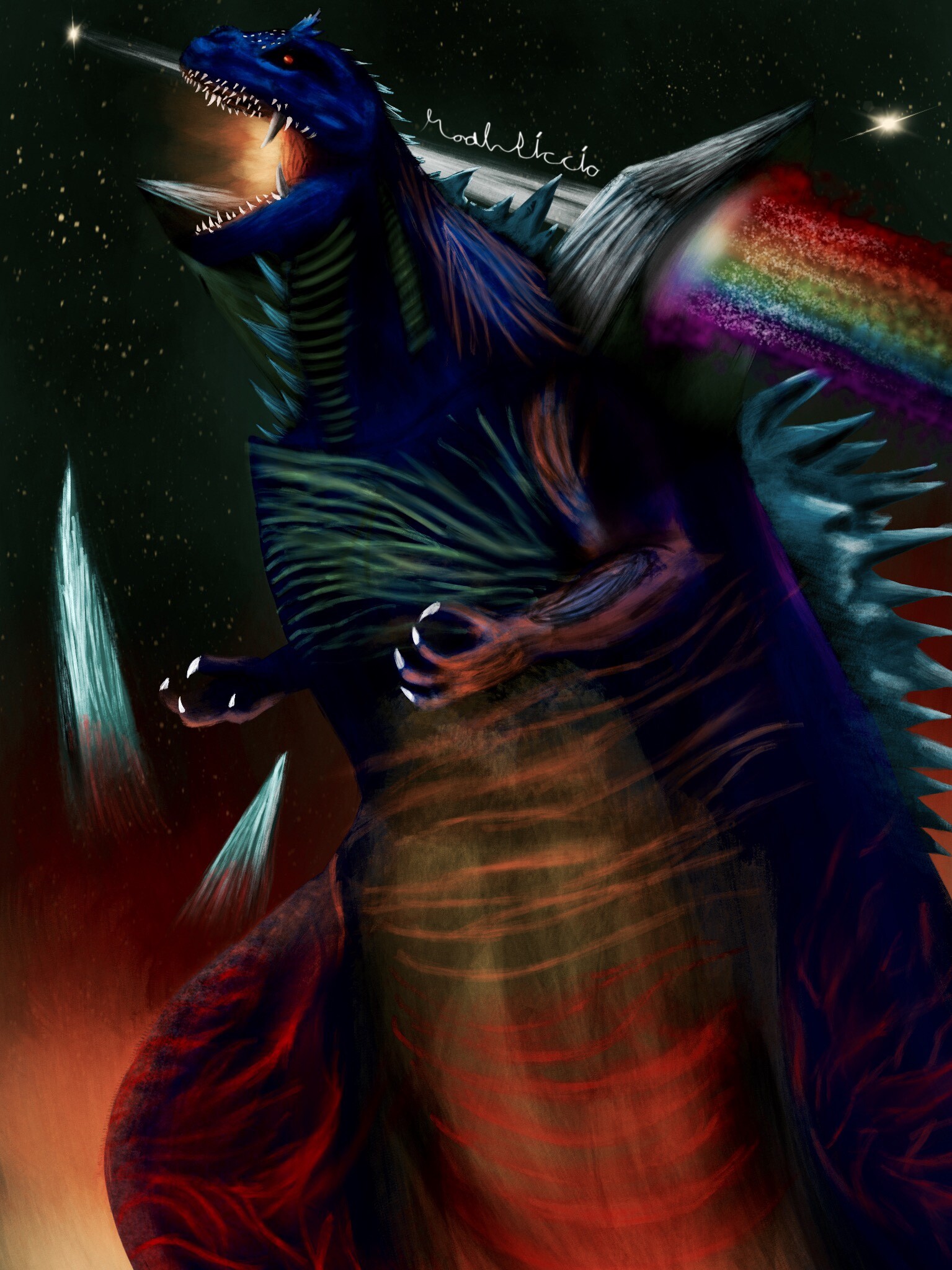 ArtStation - Spacegodzilla Sketch