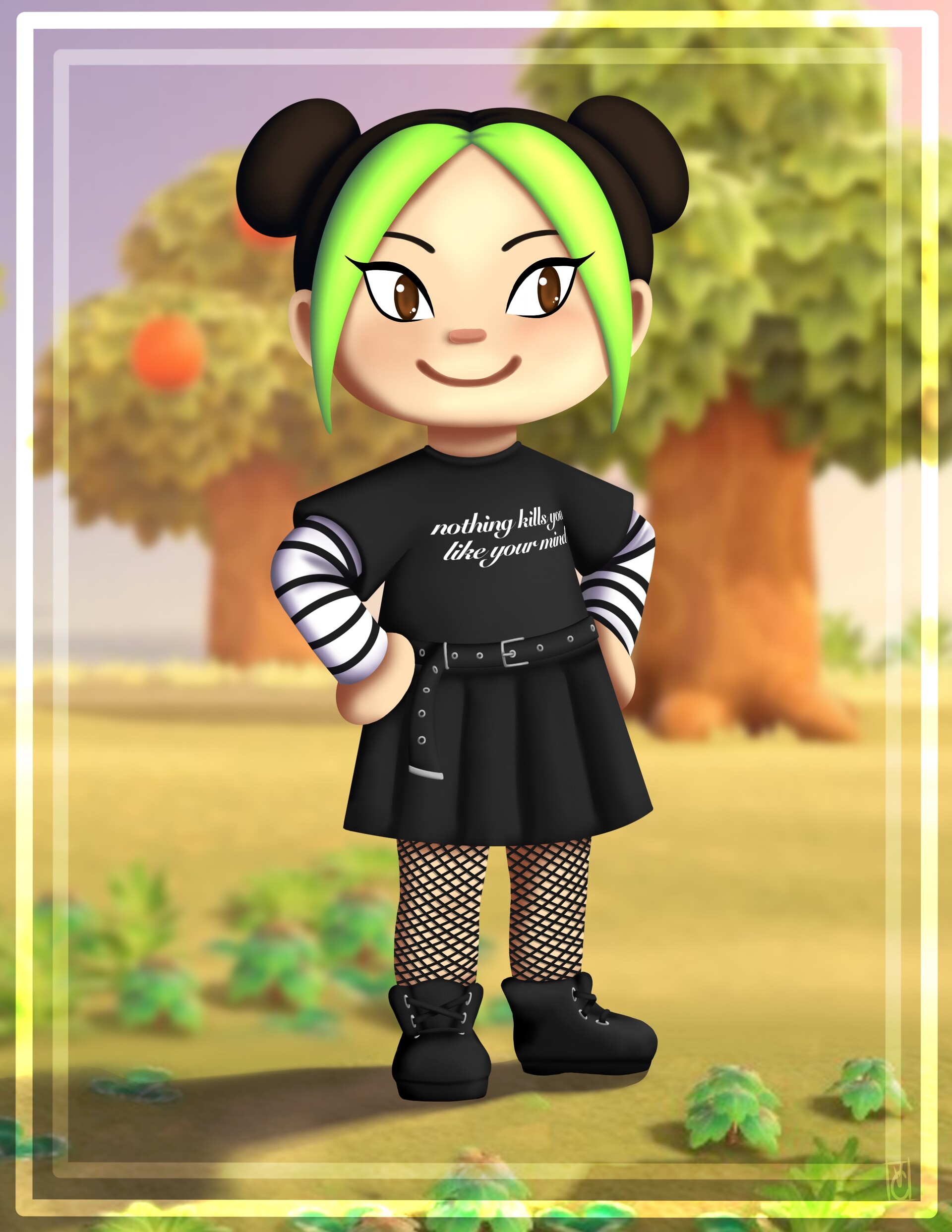 ArtStation - Animal Crossing Style Portrait 1