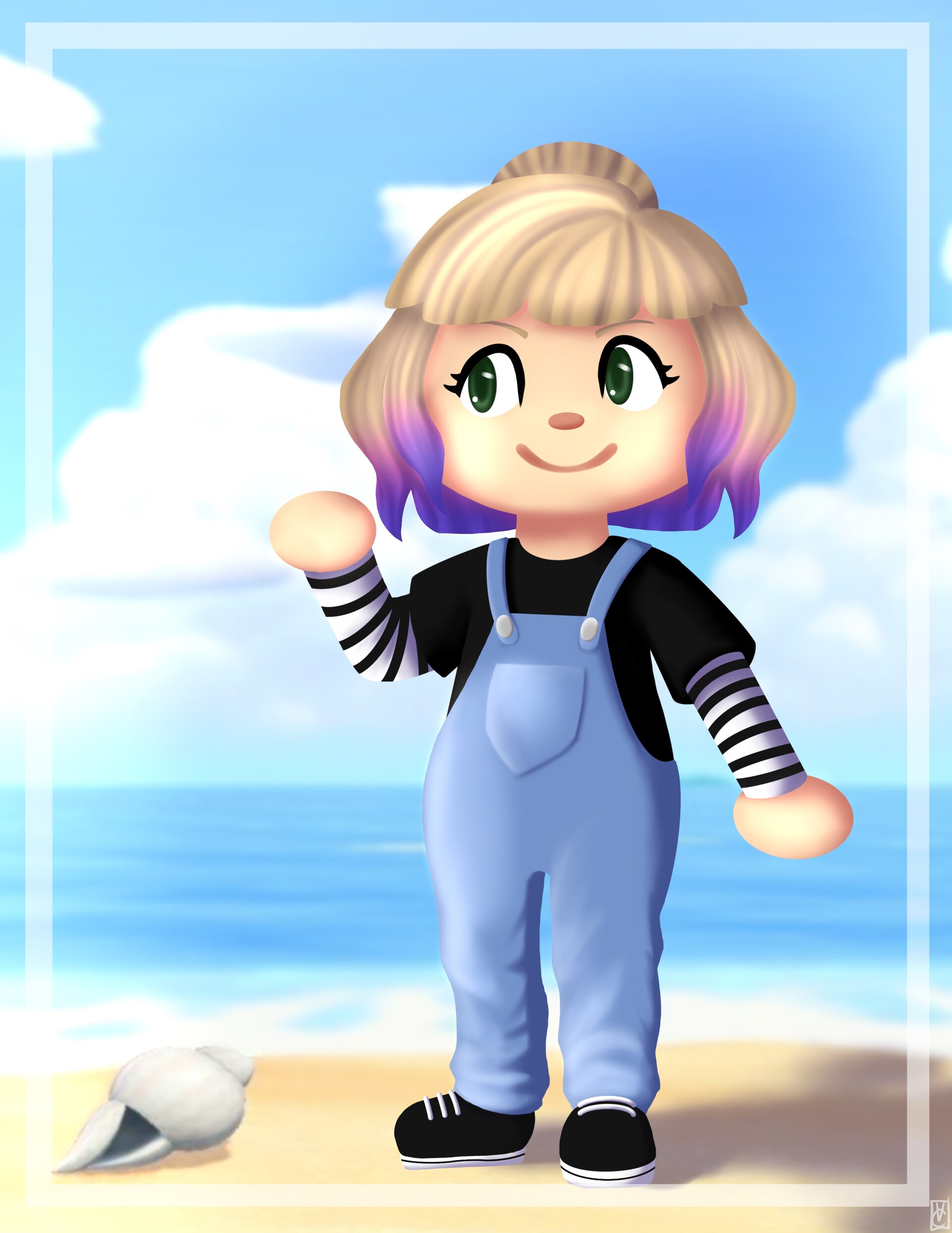 ArtStation - Animal Crossing Style Portait 2