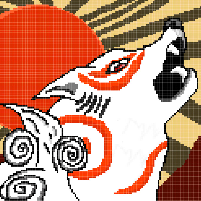 ArtStation - Ōkami (Japanese: 大神, lit.