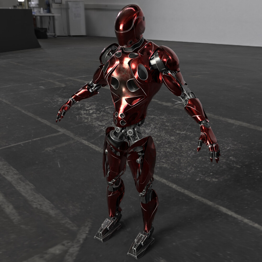 ArtStation - Red mechanic character